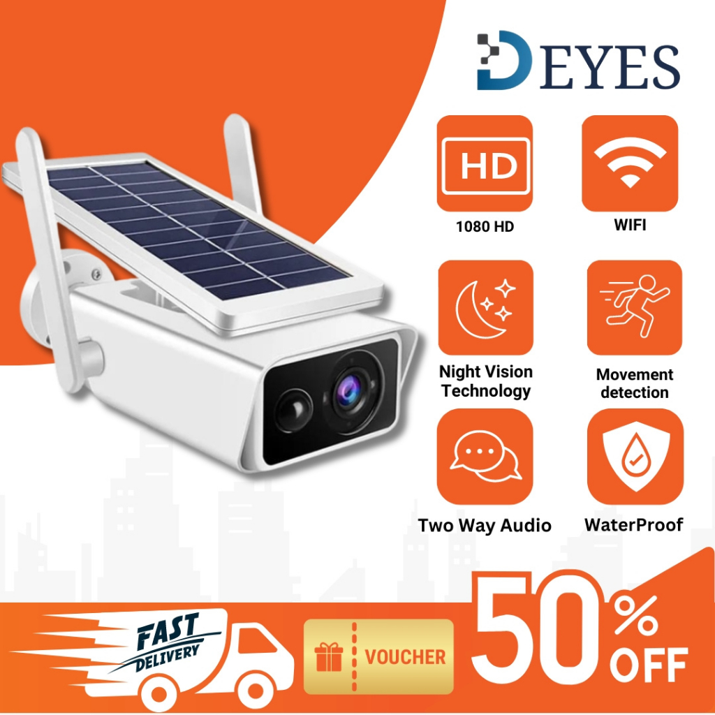 (Thẻ nhớ 32GB miễn phí) DEYES Solar Q1 / cctv 5MP 1440p Outdoor ...