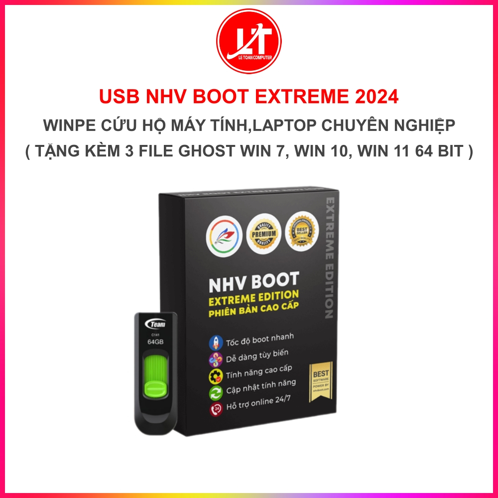 Usb Team C141 64GB Tích Hợp NHV-BOOT EXTREME 2024 (Cứu hộ PC, Laptop) | Shopee Việt Nam