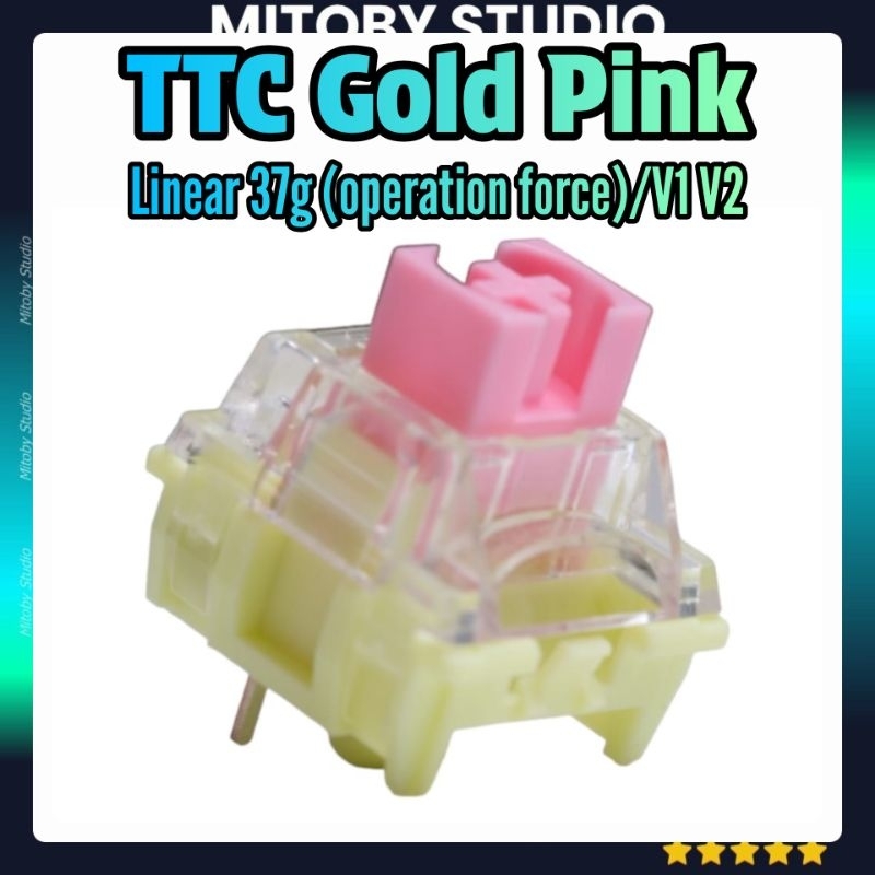 TTC Gold Pink V2 V1 linear switch công tắc bàn phím cơ Mitoby Studio | Shopee Việt Nam