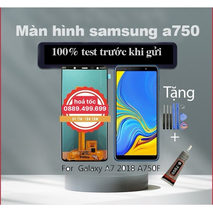 Màn hình samsung a750 a7 2018 tặng bộ sửa và keo dán b7000. | Shopee Việt Nam