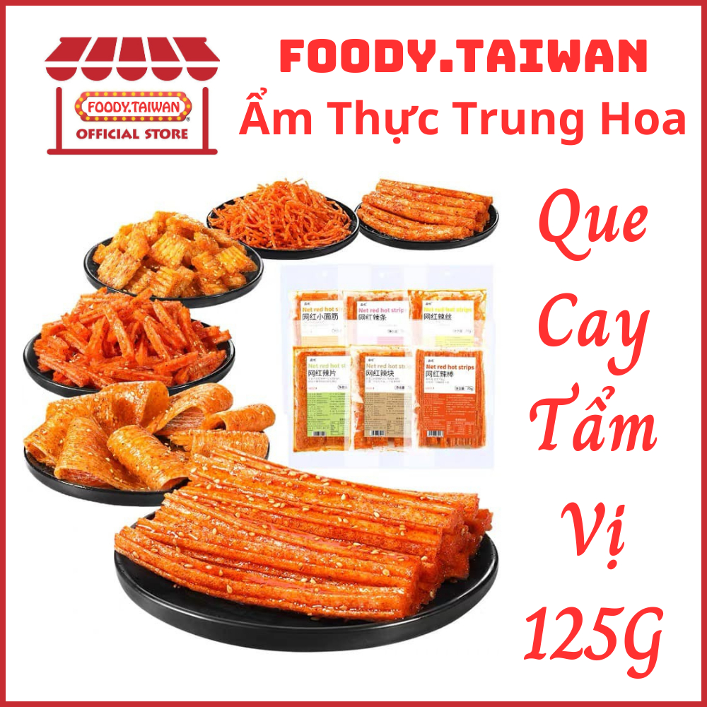 Que Cay Tẩm Vị Gói To 125g - Que Cay Trùng Khánh - Que Cay Ăn Vặt Tuổi Thơ - Dải Cay Tẩm Vị ...