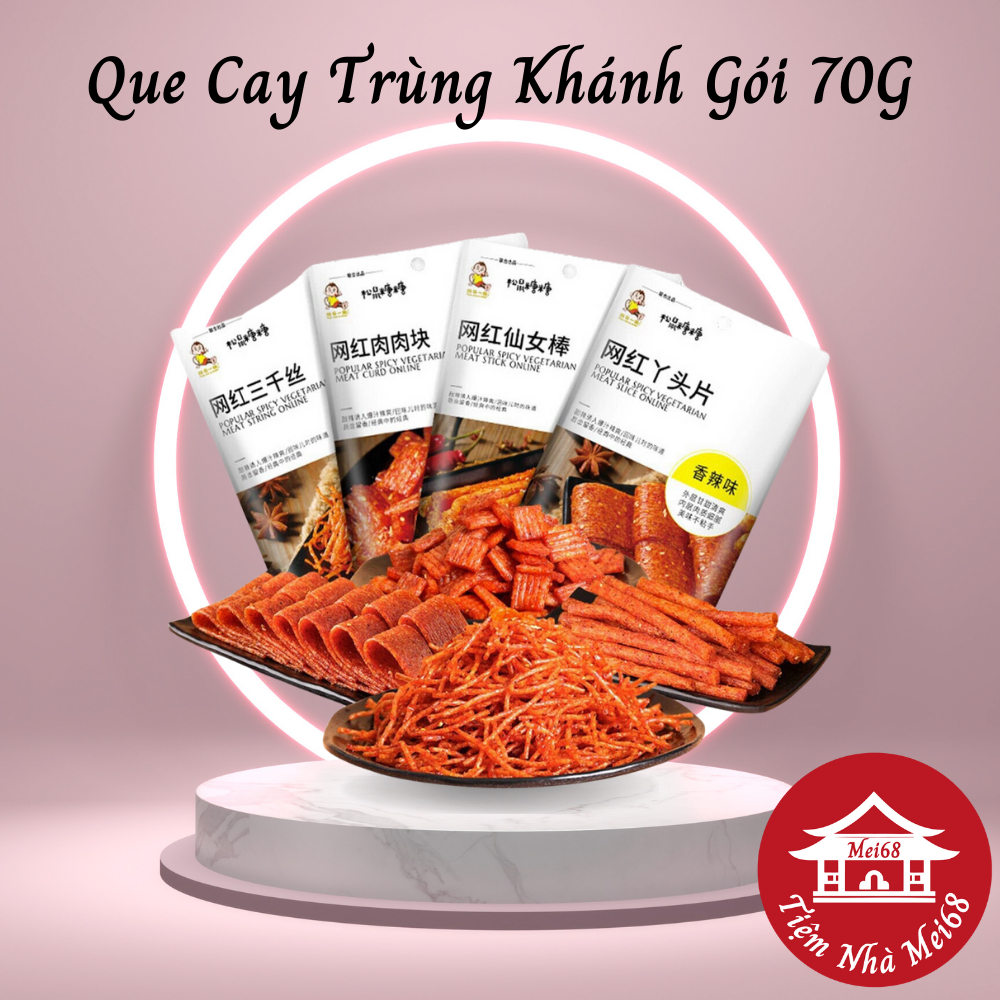 Que Cay Tẩm Vị - Que Cay Trùng Khánh - Que Cay Monkey Tẩm Vị Ăn Vặt Siêu Ngon - Gói 70g ...