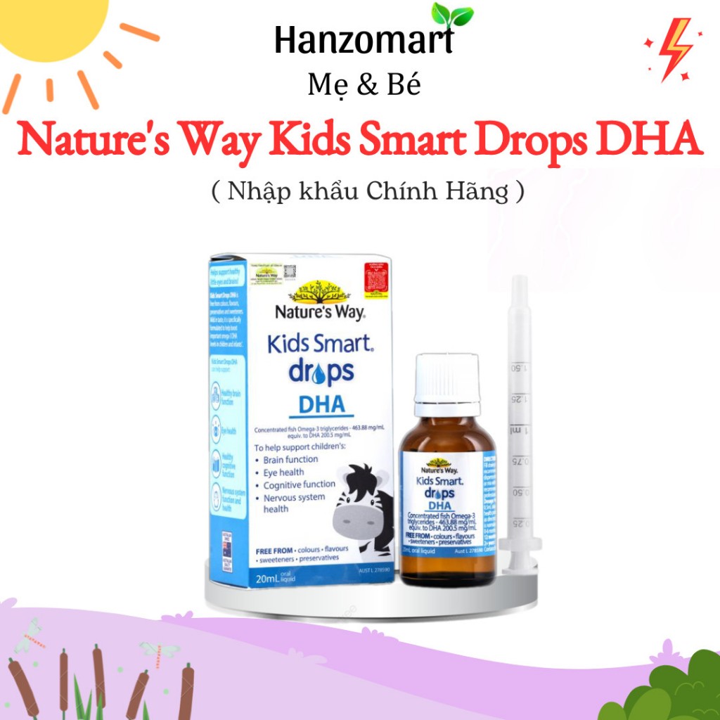 Dha nature way Kids Smart Drops DHA Dạng Giọt Giúp Tăng IQ,Phát Triển ...