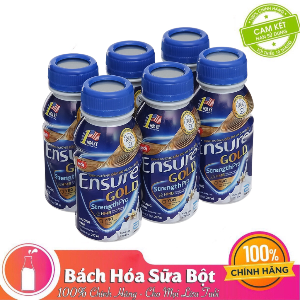 Sữa Nước Abbott Ensure Gold Vigor 237ml - Lốc 6 Chai | Shopee Việt Nam