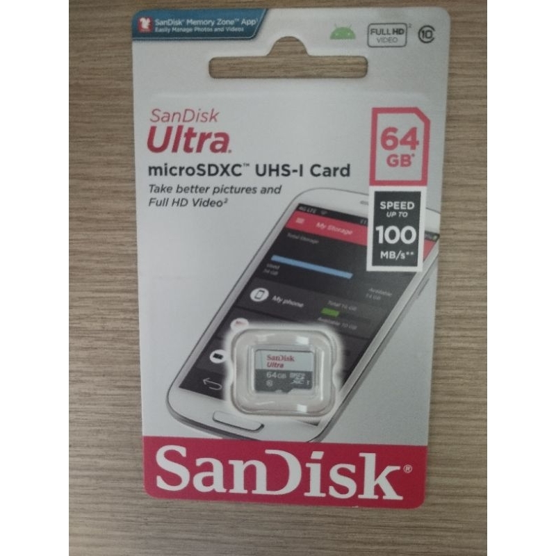 Thẻ SanDisk Ultra microSDXC,64GB,C10,UHS-1 chính hãng | Shopee Việt Nam