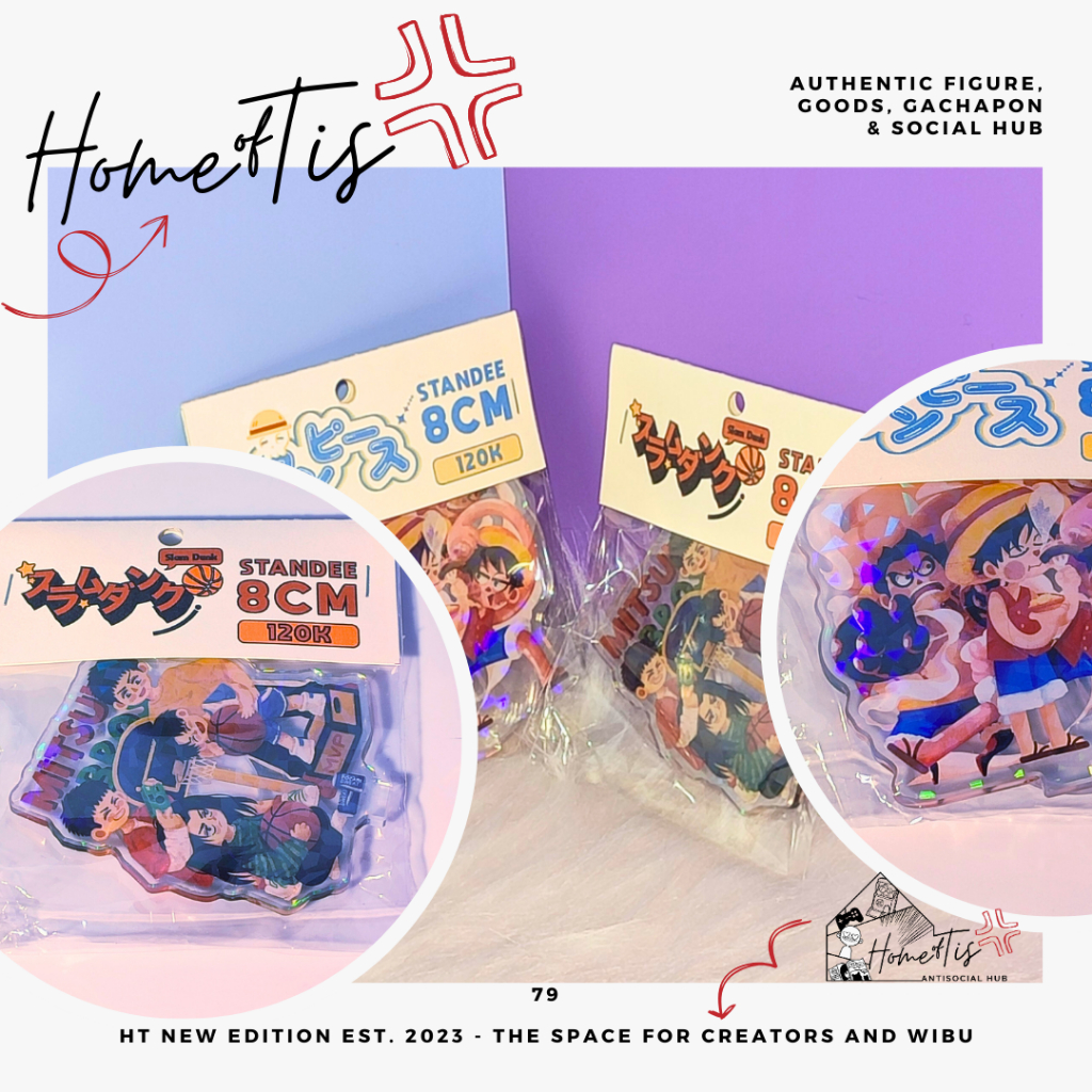 [Aimond's Diamond] Standee 8cm One Piece Luffy, Slam Dunk Mitsui ...