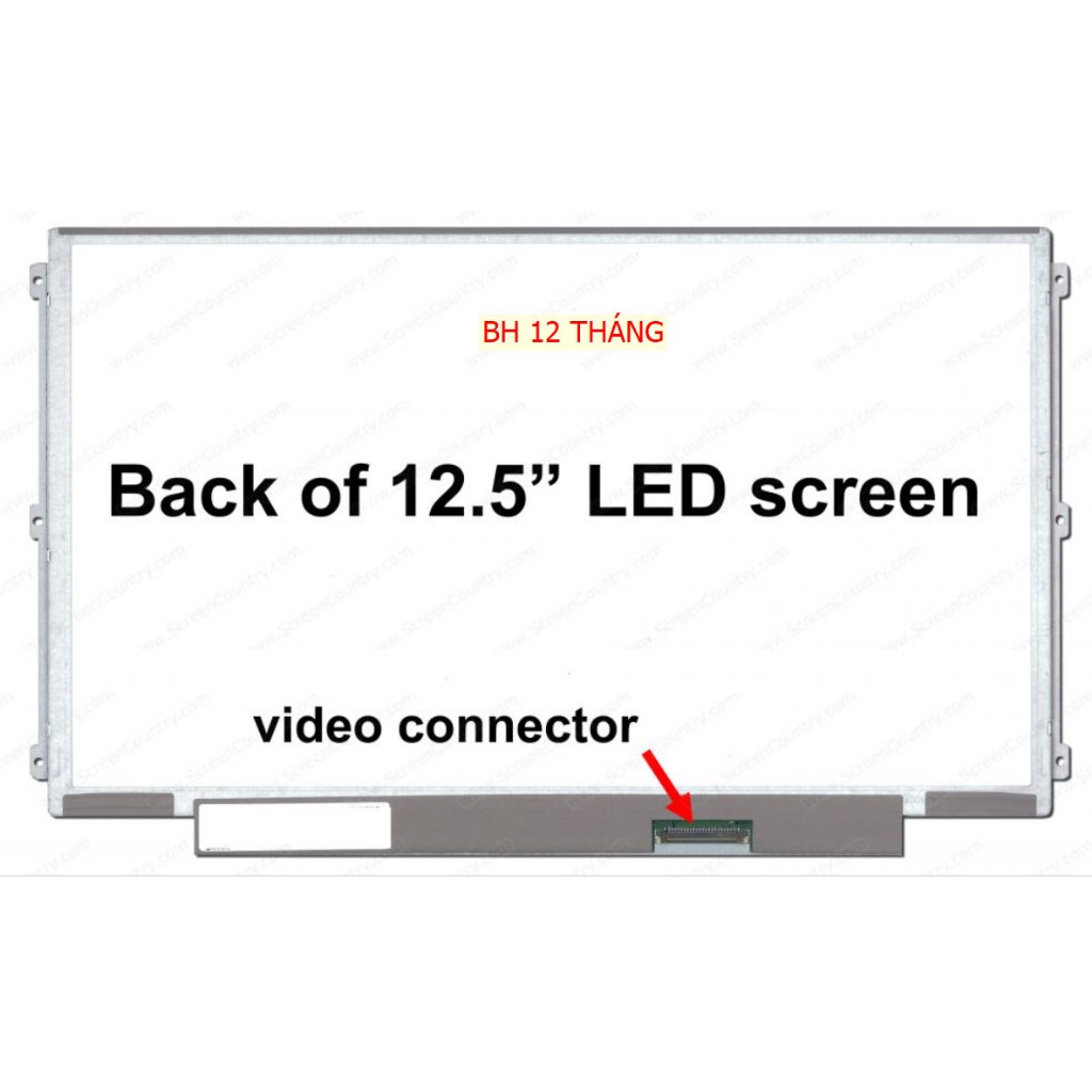 Màn Hình Laptop 12.5 INCH - LED MỎNG 30 PIN - HD - TAI ỐC 2 bên Mới 100 ...