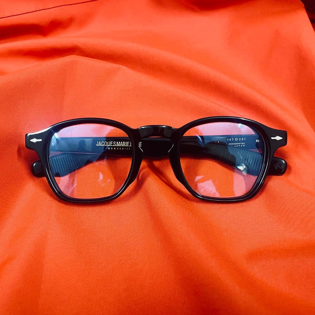 Gọng kính JMM Zephirin 47 Black dáng soft square acetate size 47-24-15 ...