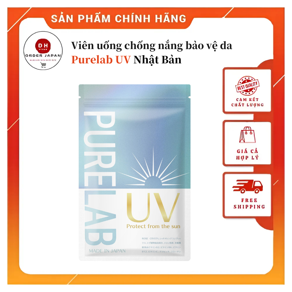 Viên uống chống nắng bảo vệ da Purelab UV Nhật Bản chứng nhận GMP ...