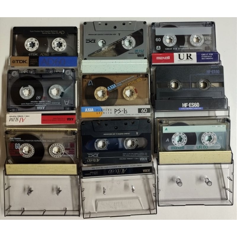 Combo 9 băng cassette Japan 60p rất mới | Shopee Việt Nam