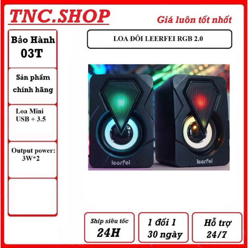 Loa vi tính 2.0 Leerfei | Shopee Việt Nam