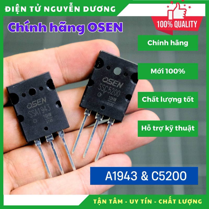 [ Chính hãng OSEN ] Sò âm thanh 2SA1943 2SC5200 SSA1943 SSC5200 chính hãng Osén 100W mới 100% ...