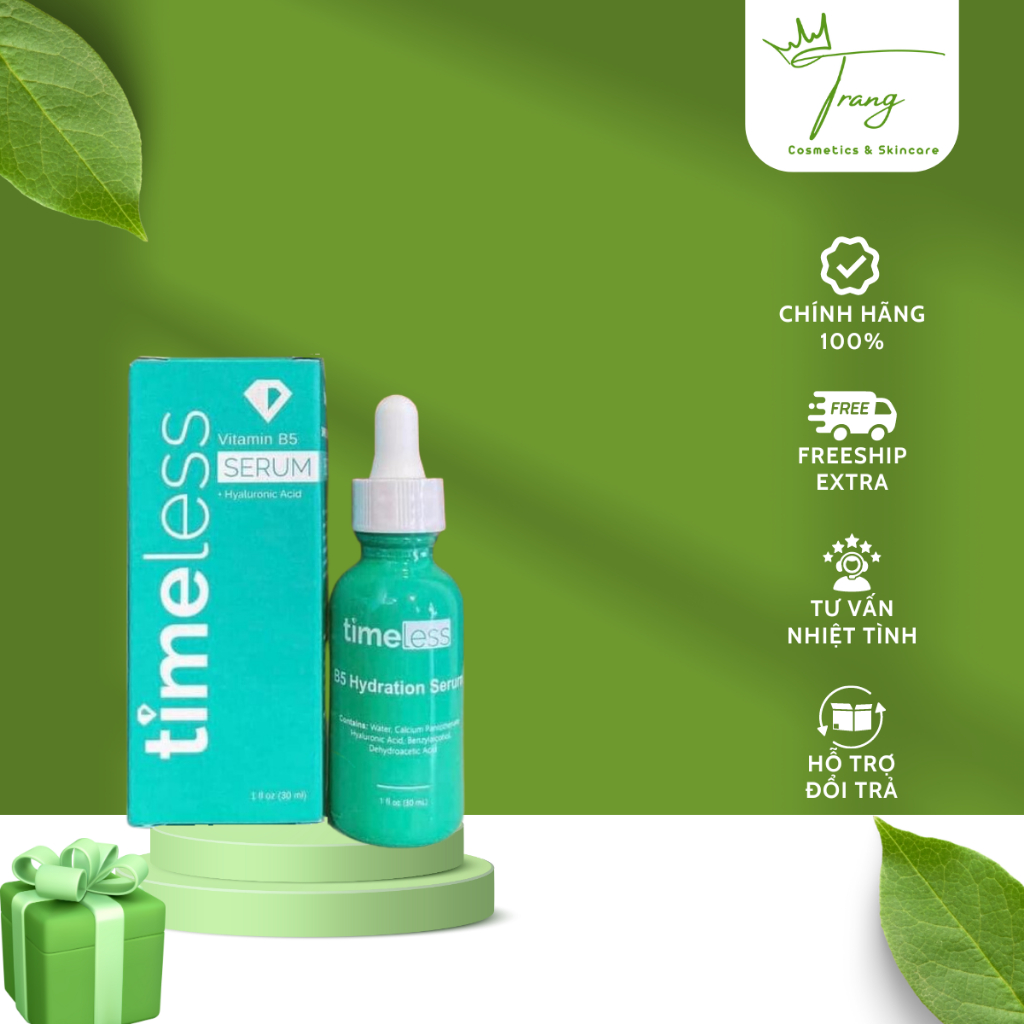 Tinh Chất Cấp Nước, Phục Hồi Da Timeless Vitamin B5 Hyaluronic Acid Serum 30ml | Shopee Việt Nam