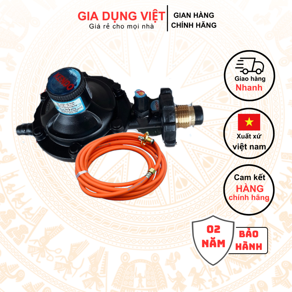 Combo van gas Kendo ngắt tự động+ ống dẫn gas | Shopee Việt Nam