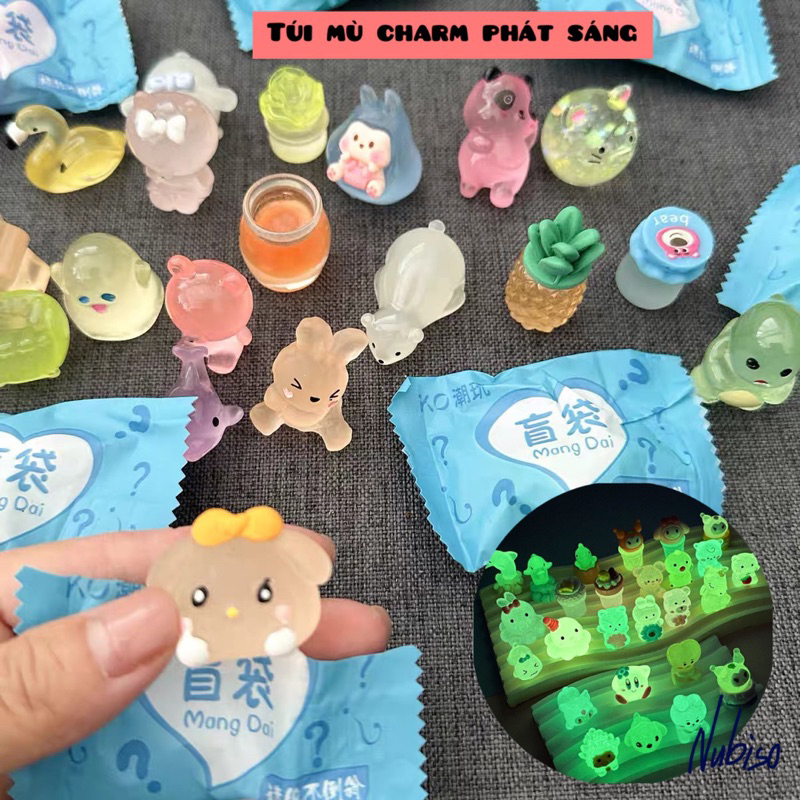 Combo 30 túi mù charm phát sáng, túi mù mini, túi mù phát sáng ...