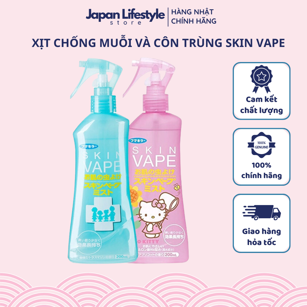 Xịt Chống Muỗi Và Côn Trùng Skin Vape Hello Kitty Nhật Bản - SAKUKO ...