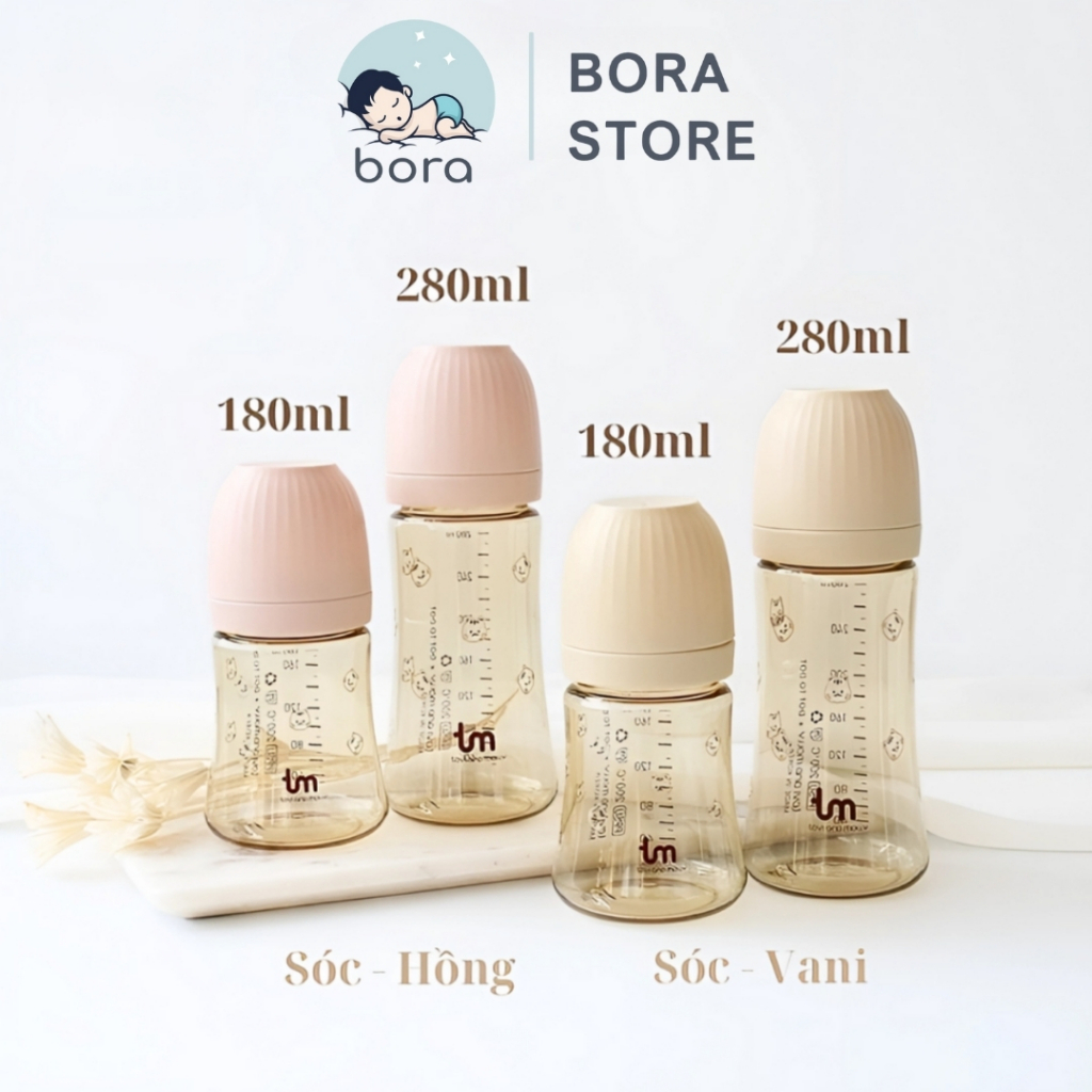 Bình sữa Tovi And Molly DOT RAMI Hàn Quốc 180ml/ 280ml [Cam kết chính hãng] | Shopee Việt Nam