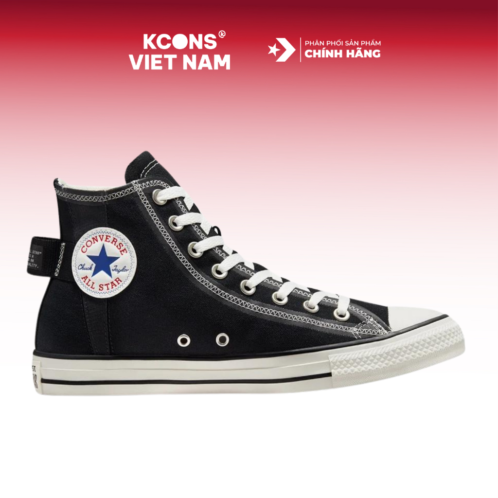 Giày Converse Chuck Taylor All Star Logo Tag BLACK Cổ Cao A06105C ...
