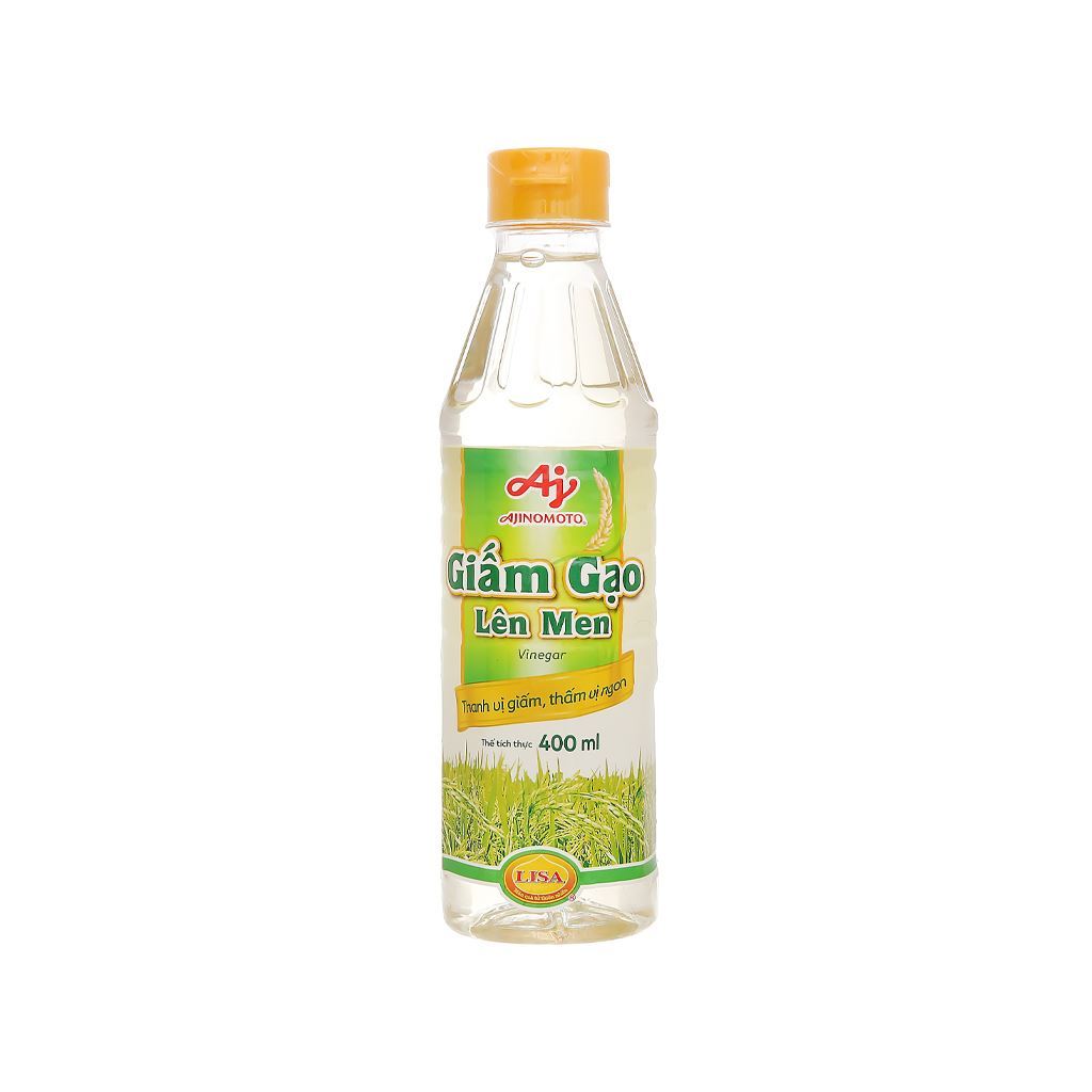 Dấm, Giấm Gạo Lên Men Lisa Ajinomoto chai 400ml | Shopee Việt Nam