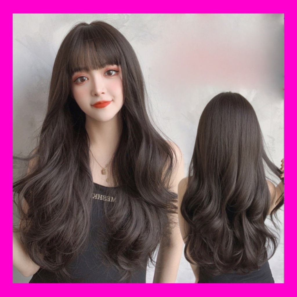 [TẶNG LƯỚI] Tóc giả cả đầu xoăn cao cấp dài 60cm - TG982 | Shopee Việt Nam