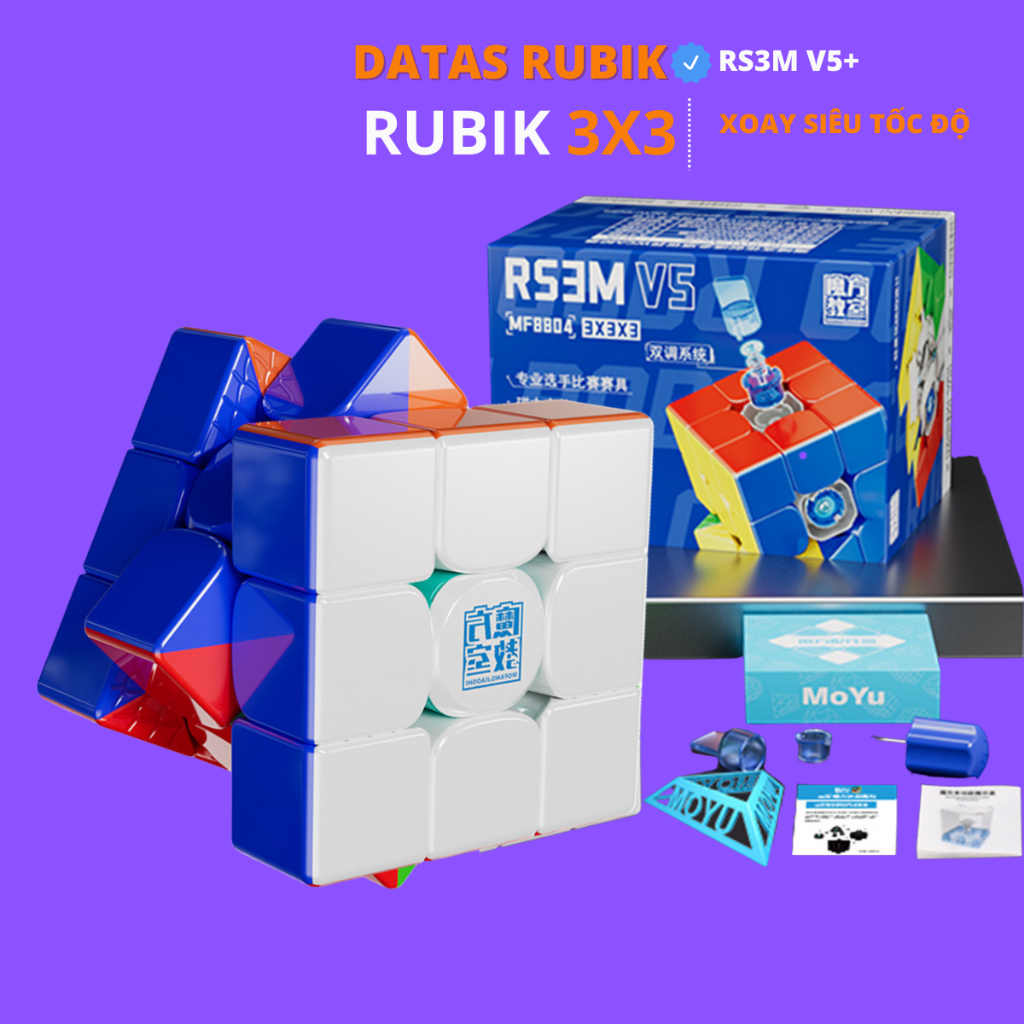 Rubik 3x3 MoYu RS3M V5 RS3 M 3x3 Magnetic UV Rubic 3 Tầng Cao Cấp Nam Châm Đồ Chơi Trí Tuệ Datas ...