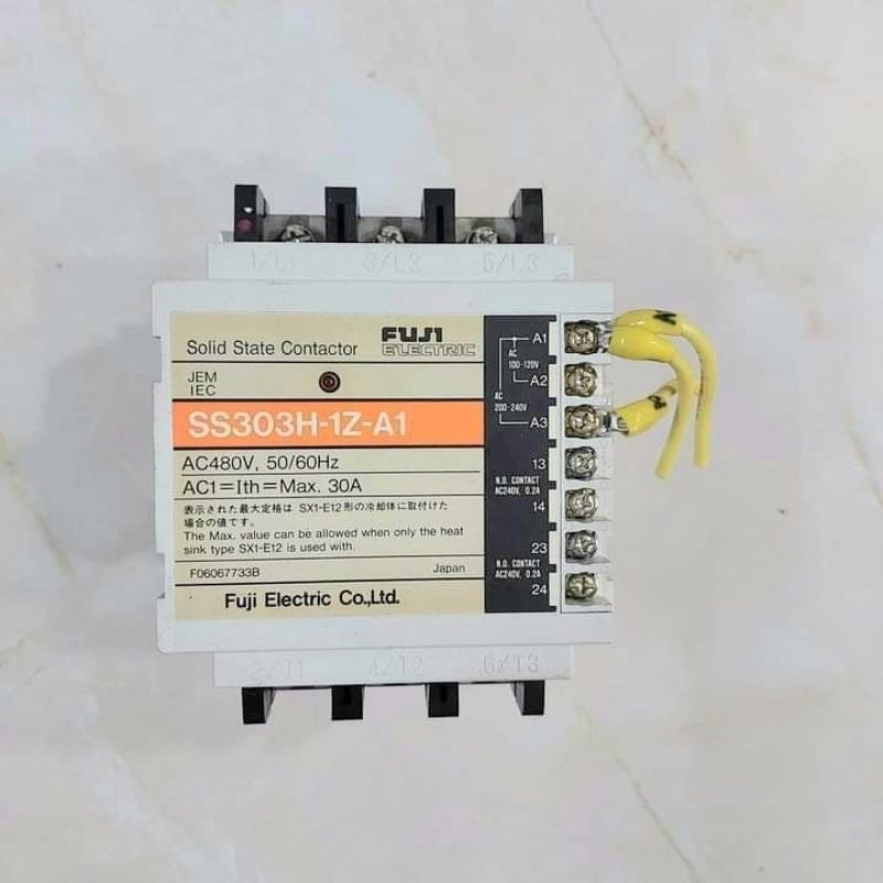 ReLay bán dẫn SSR Fuji Japan 3P 30A 380-480V có sẵn nhôm tản nhiệt ...