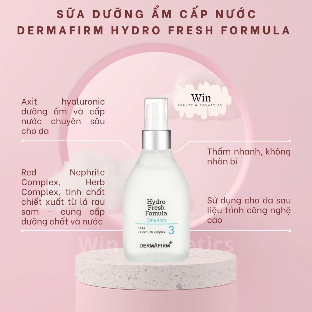 [Hàng công ty] Sữa dưỡng Dermafirm Hydro Fresh Formula dưỡng ẩm cấp ...