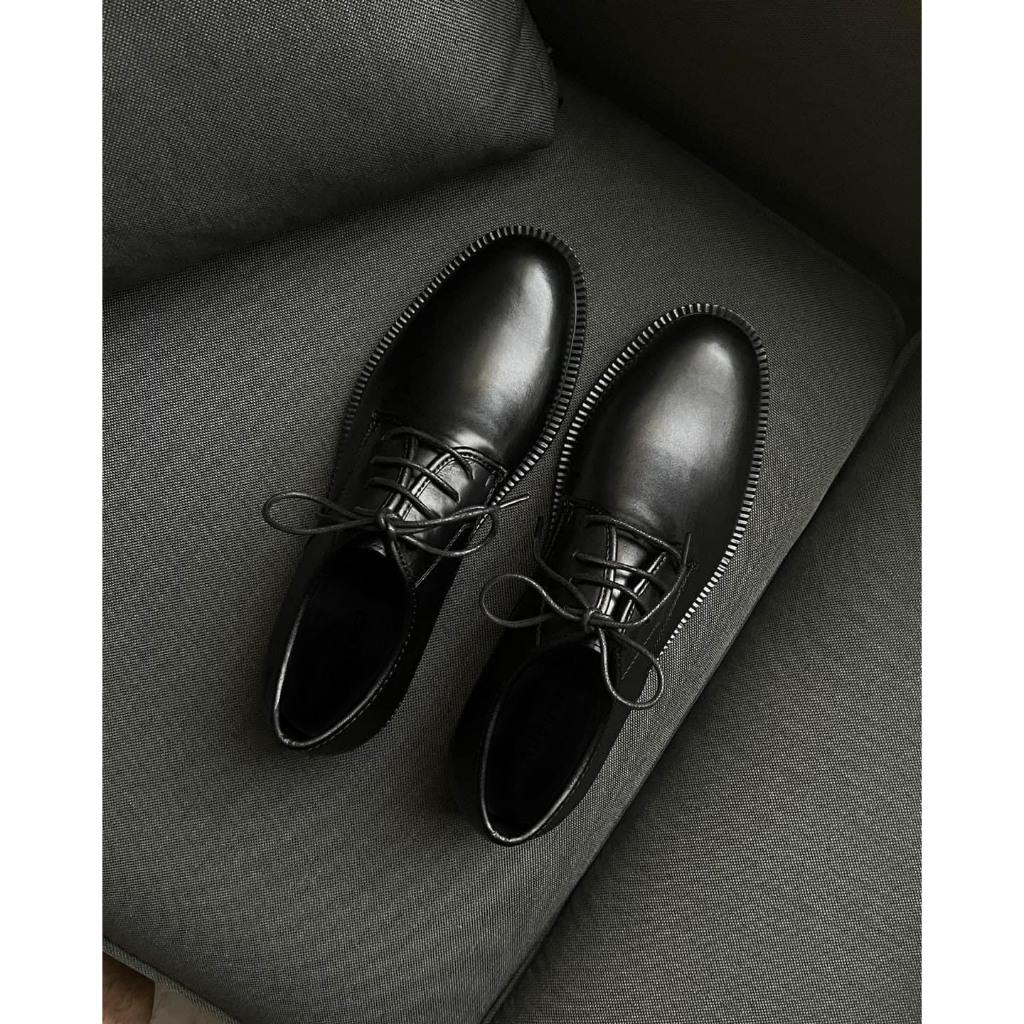 MODERN DERBY Sơn Tùng Da Bò Bangladesh Gót Gỗ 3cm Đế Khâu, Giày Da Nam ...