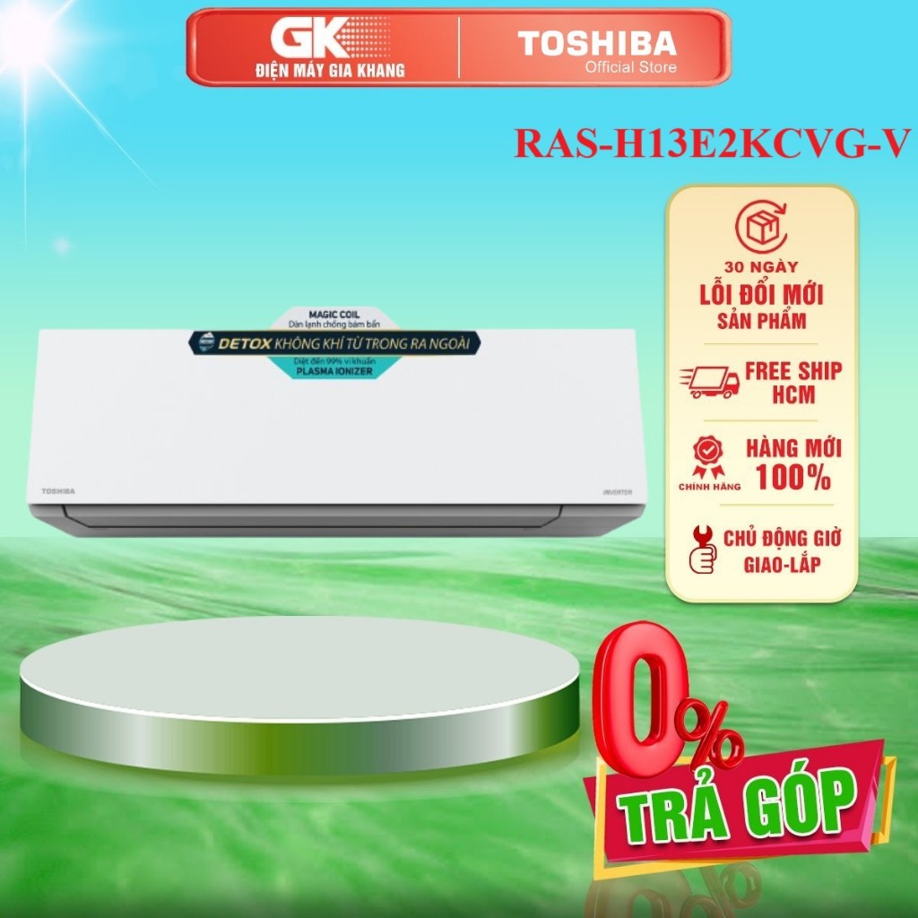 RAS-H13E2KCVG-V - MIỄN PHÍ CÔNG LẮP ĐẶT - Máy Lạnh Toshiba Inverter 1 ...