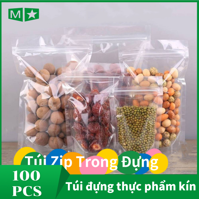 Túi Zip Đáy Đứng 2 Mặt Trong. Túi Zip Trong Đựng Thực Phẩm Cao Cấp ...