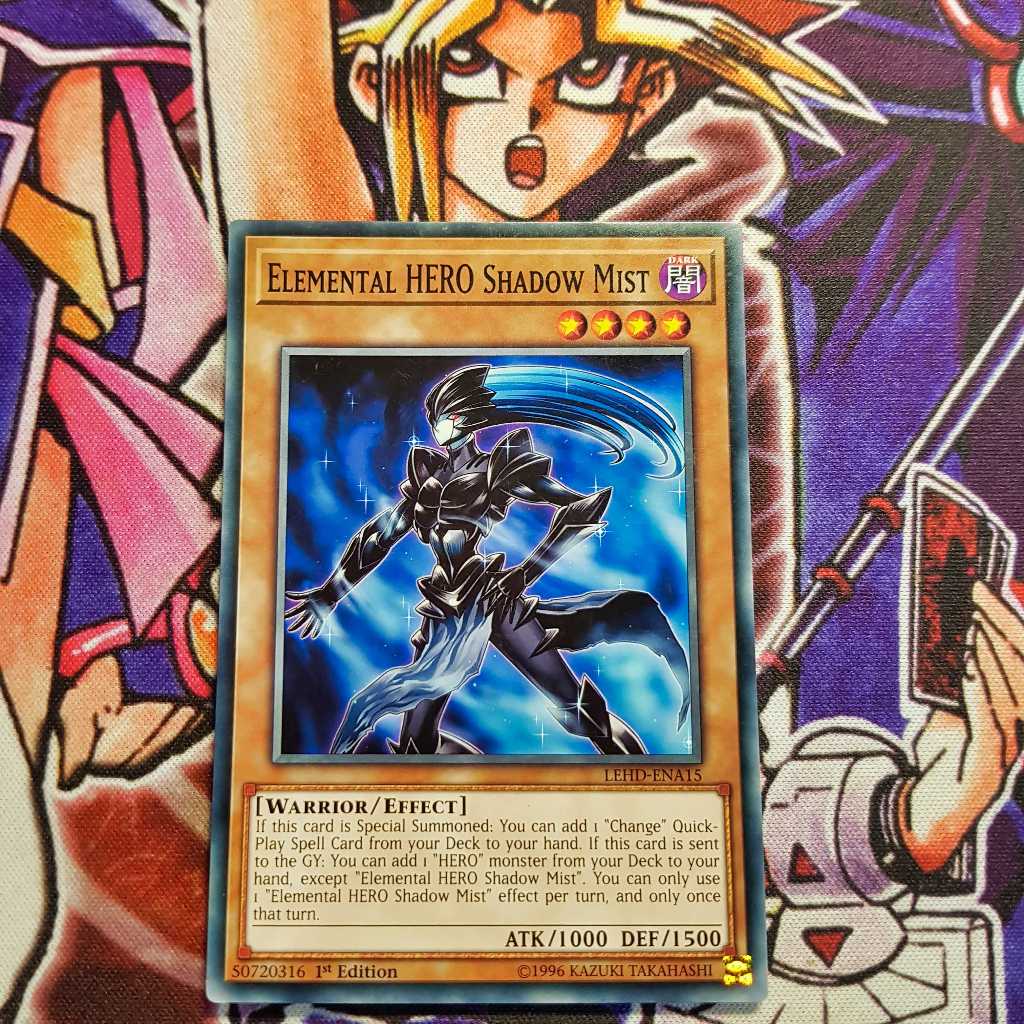 Thẻ bài Yugioh chính hãng | Elemental HERO Shadow Mist | LEHD Common ...