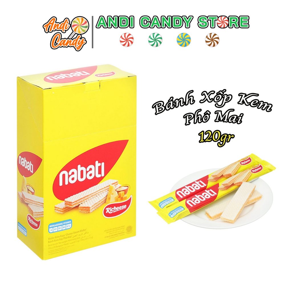 Bánh Xốp Kem Nabati Phô Mai Richeese Nabati Cheese Cream Wafer Loại Hộp | Shopee Việt Nam