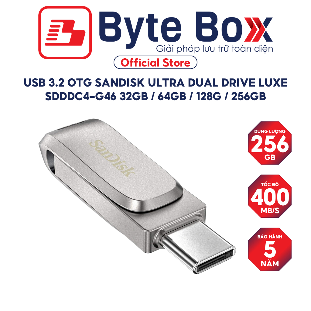 USB 3.2 OTG SanDisk Ultra Dual Drive Luxe SDDDC4-G46upto 400MB/s 32GB ...