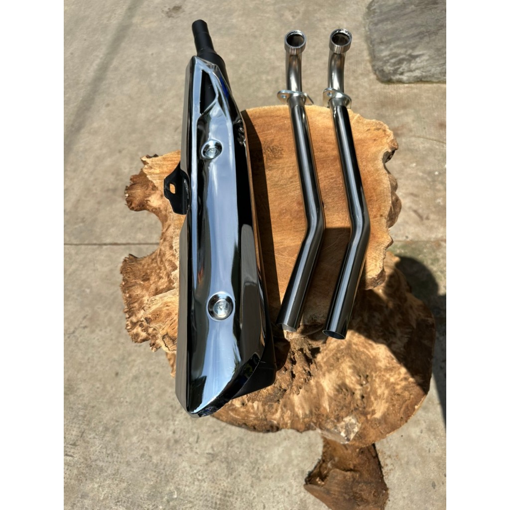 Pô wave alpha 110 hàng 1.1 móc ấm êm, pxl, tặng kèm cổ pô inox gắn wave ...