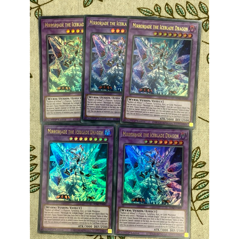 [LiLy_Yugioh] Lá bài Mirrorjade the Iceblade Dragon - SDAZ-EN041/BLTR-EN114 - Ultra Rare 1st ...