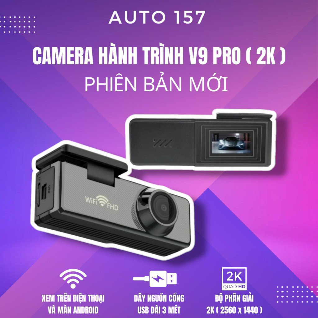 Camera hành trình V9 PRO (phiên bản mới) WIFI -V10 - V12 4G tích hợp ...