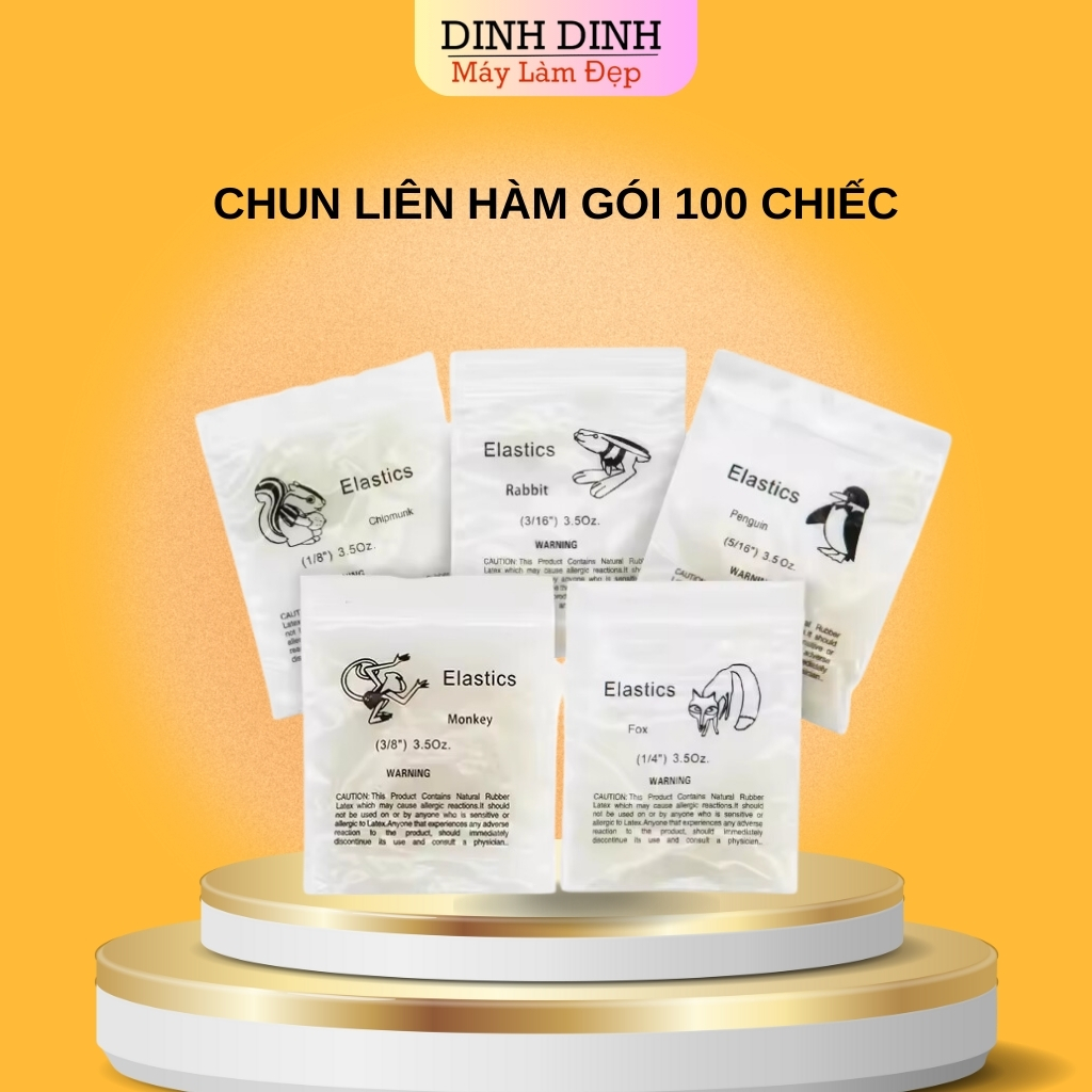 Chun liên hàm, thun kéo niềng răng, chỉnh nha, thun liên hàm gói 100 ...