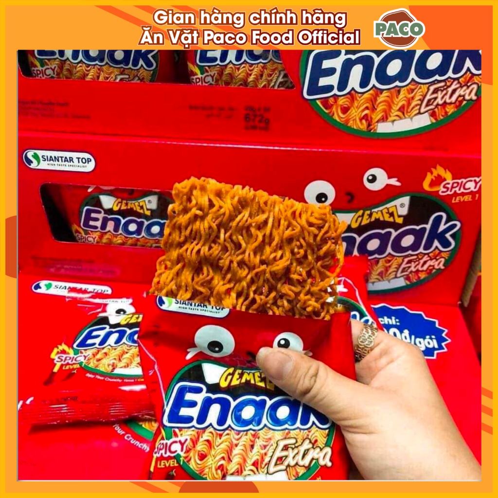 MÌ GÀ ENAAK EXTRA GÓI ĐỎ SPICY VỊ CAY LEVEL 1 HÀN QUỐC GÓI 28g | Shopee ...