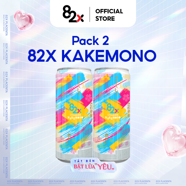[Pack 2 Lon] Nước Uống 82X Kakemono Vị Ổi Hồng Giải Khát Đẹp Da Đến Từ Nhật Bản (245ml/lon ...