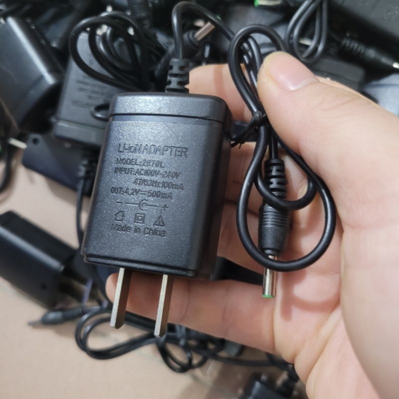nguồn sạc pin 4.2v 500ma jack cắm 3.5mm | Shopee Việt Nam