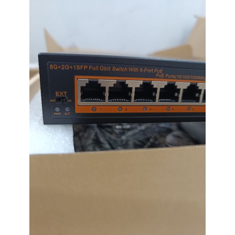 Bộ Chia Switch PoE 10 Port Full Gigabit, 2 Uplink Chuyên Cấp Nguồn POE ...