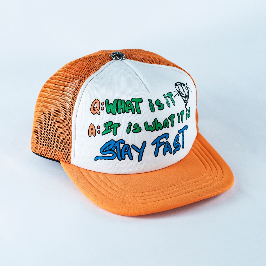 Mũ lưỡi chai Chrome Hearts Matty Boy Graffiti Trucker Hat Vải Mesh Phối ...