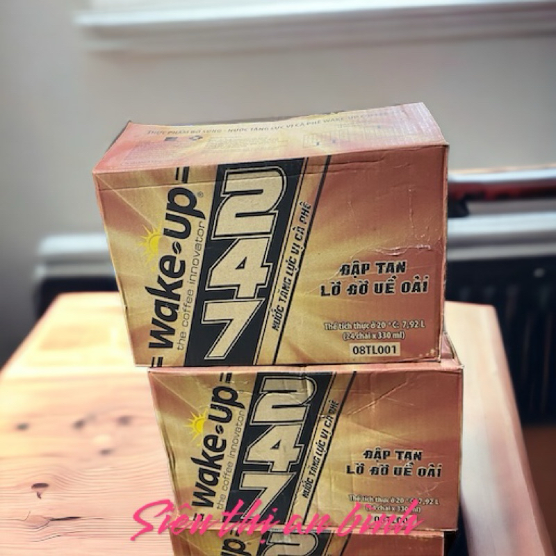thùng 24 chai nước uống wake. up 247 330ml | Shopee Việt Nam