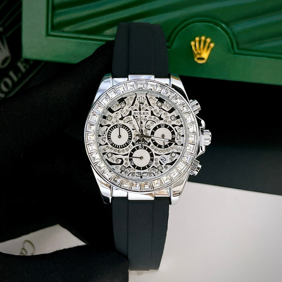 Đồng Hồ Nam Rolex Daytona Cosmograph, Size mặt 40mm, Máy Pin, Chống ...