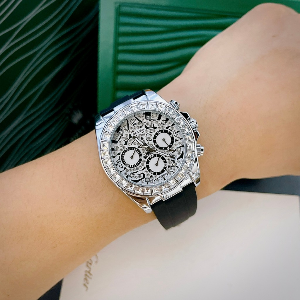 Đồng Hồ Nam Rolex Daytona Cosmograph, Size mặt 40mm, Máy Pin, Chống ...