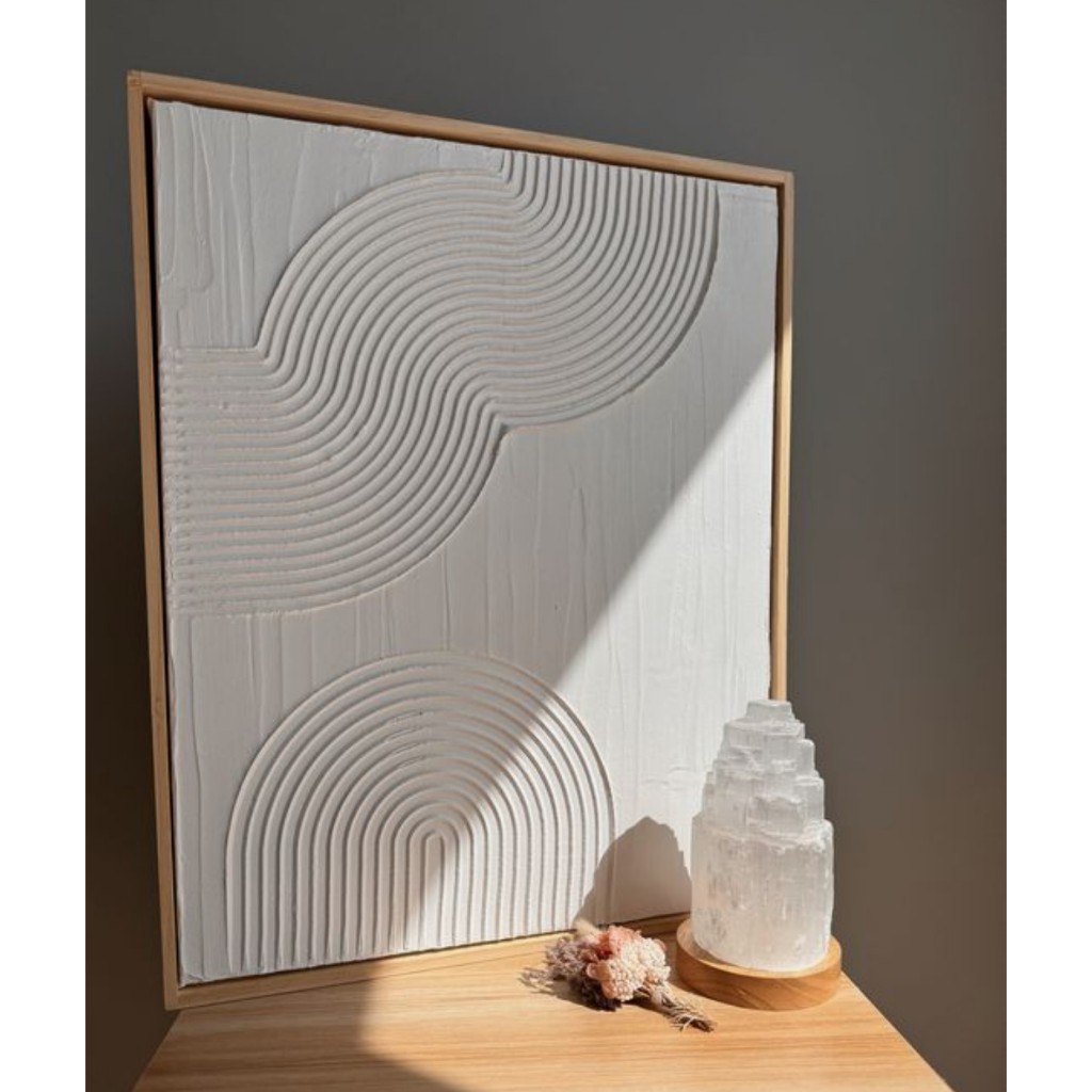 Tranh DIY Từ Bột Đắp Nổi Thạch Cao 3D Texture Art Thủ Công Phong Cách ...