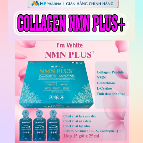 Collagen MNM PLUS + Glutathione 100000mg -dưỡng sáng da, chống lão hóa ...