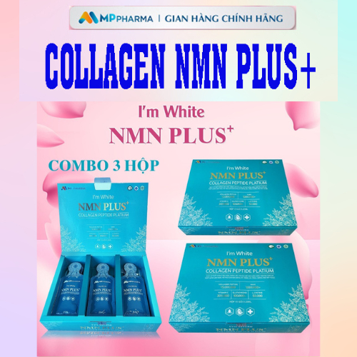 Combo 3 hộp Collagen MNM PLUS + Glutathione 100000mg-giúp dưỡng sáng da ...
