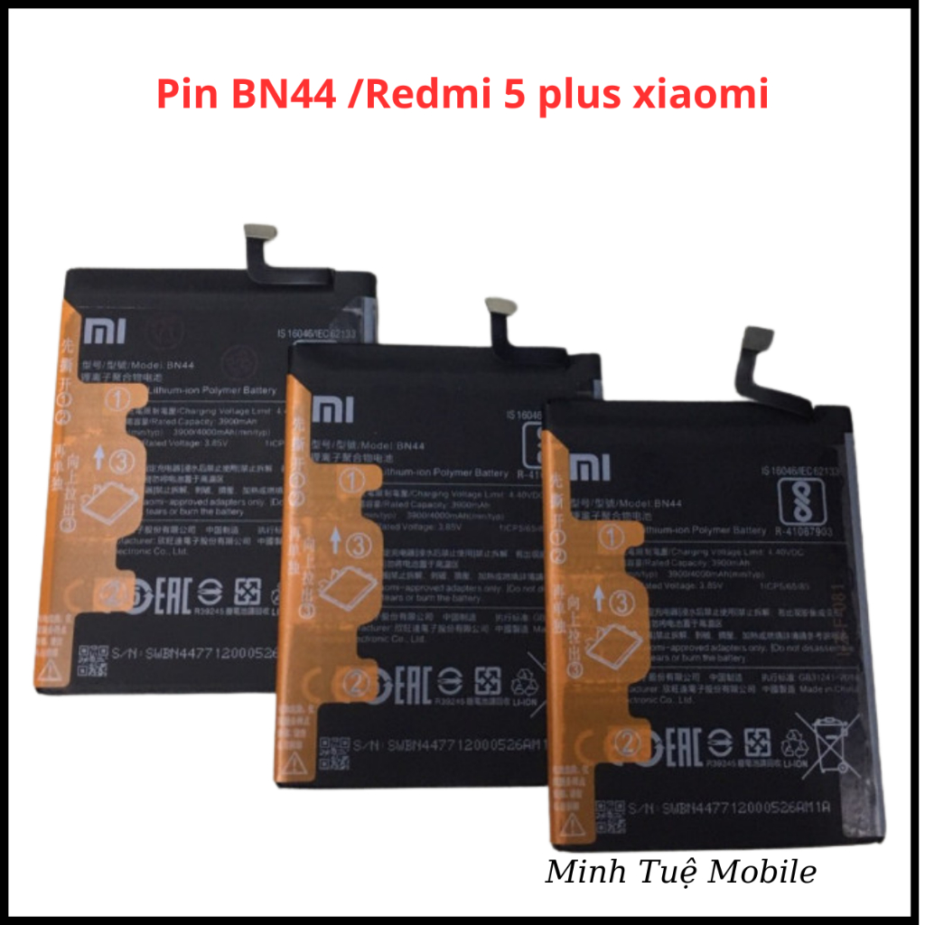 Pin xiaomi bn44/redmi 5 plus ,pin mới chất lượng tốt | Shopee Việt Nam