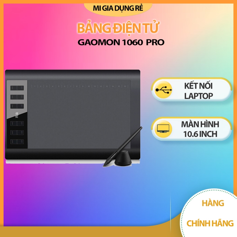 Bảng vẽ điện tử Gaomon 1060 Pro kết nối được PC laptop hàng chính hãng ...